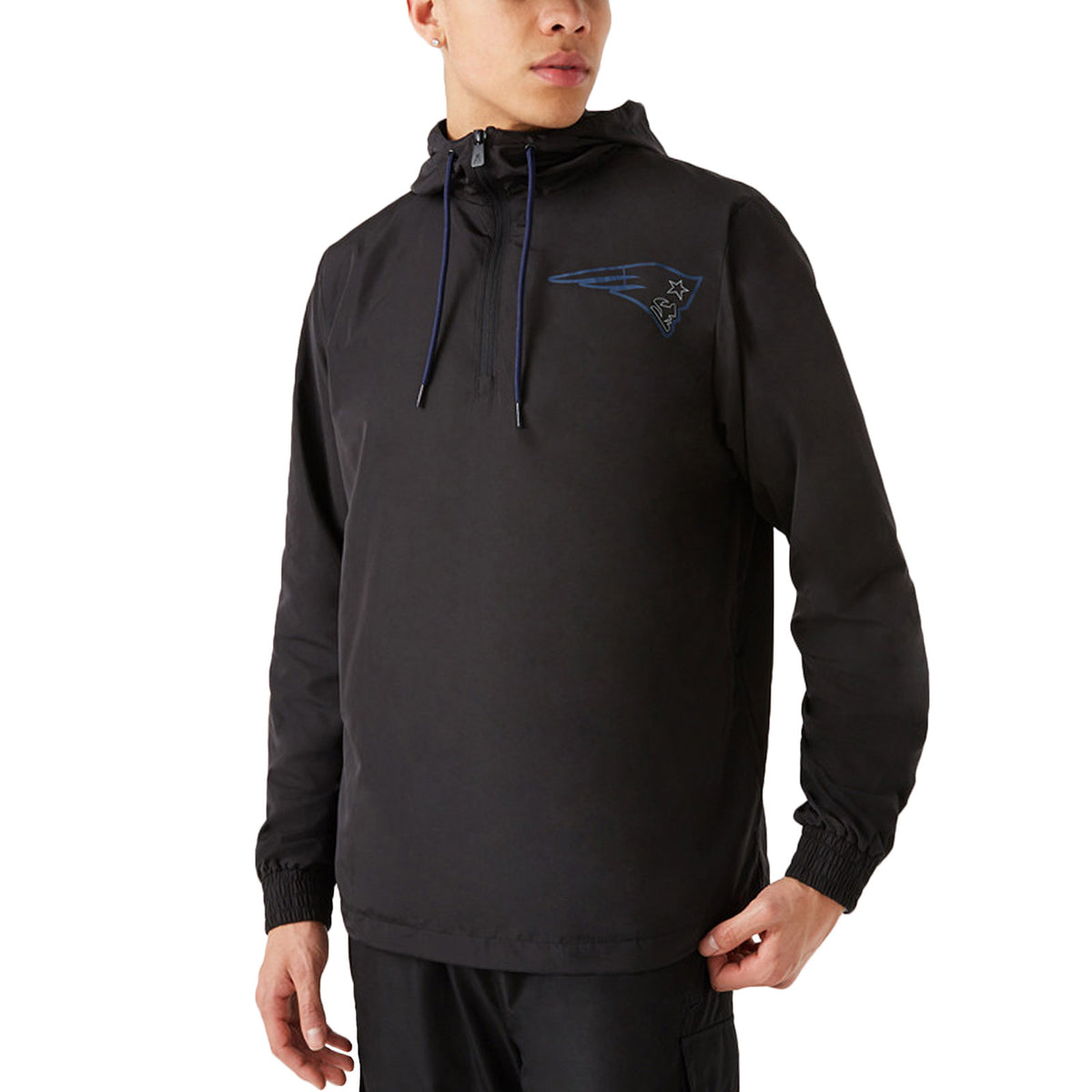 New Era Mens New England Patriots Logo Outline Windbreaker Jacket - Bl ...