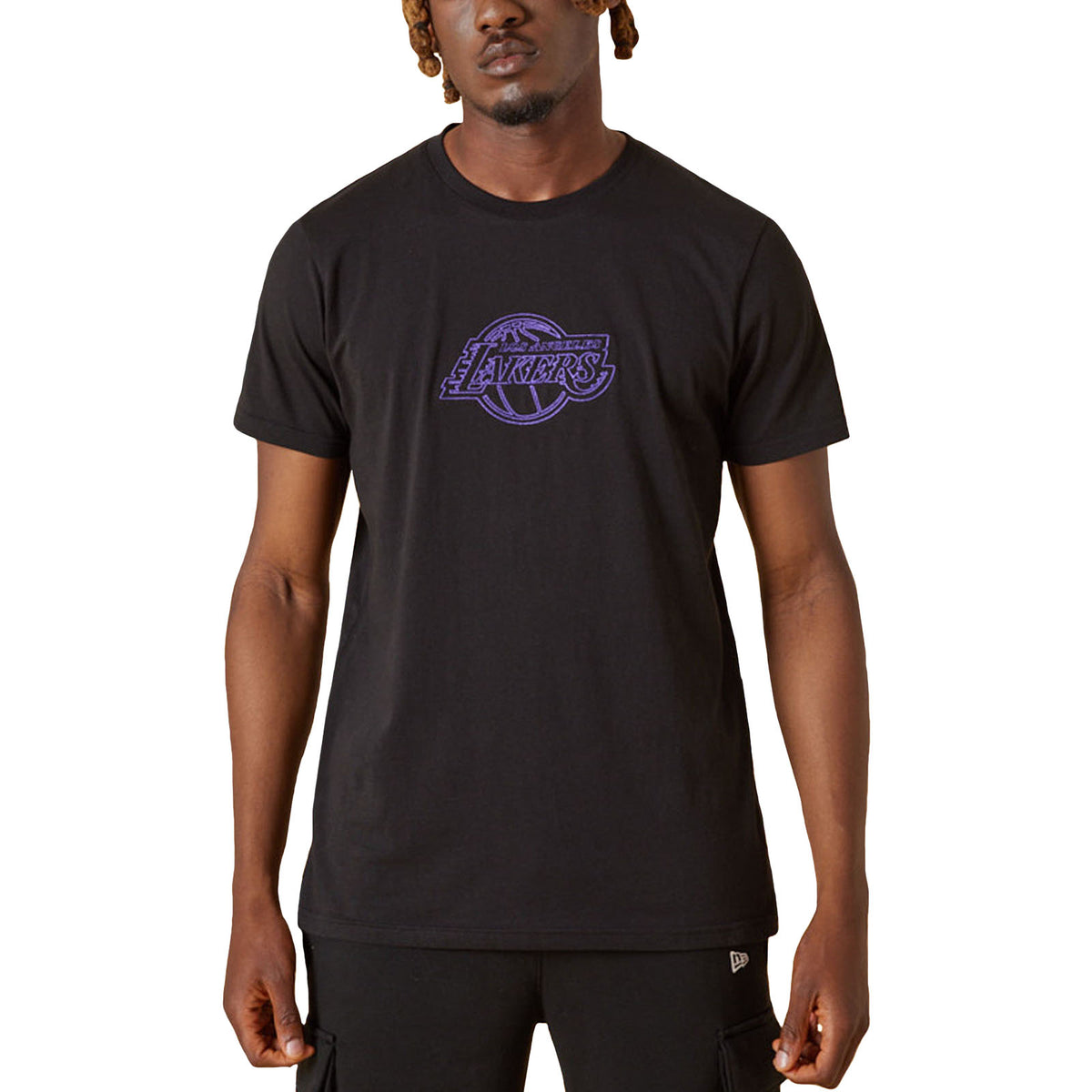 New Era Mens LA Lakers NBA Chain Stitch T-Shirt - Black – Avenue 85