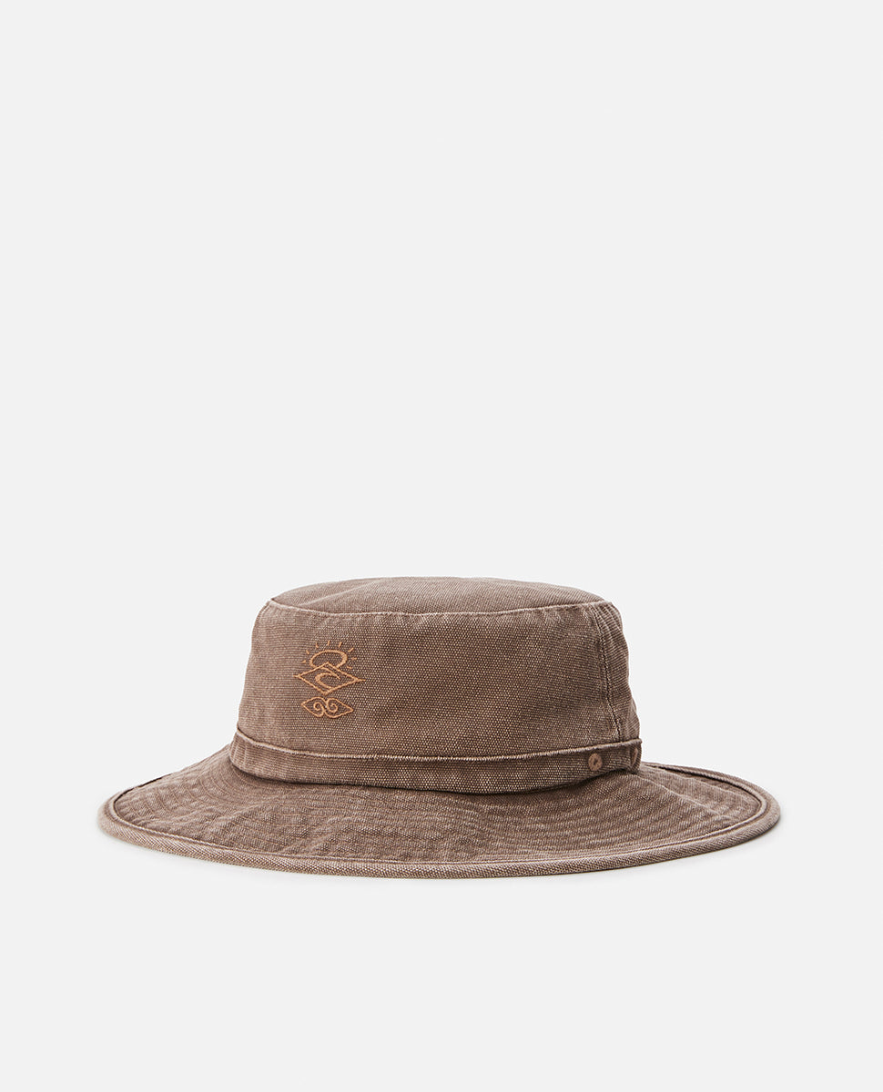 Rip Curl Mens Searchers Mid Brim Bucket Hat - Chocolate Brown – Avenue 85