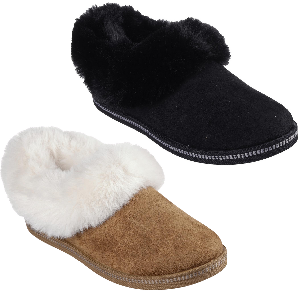 Skechers Womens Cozy Campfire Suede Memory Foam Clog Style Slipper ...