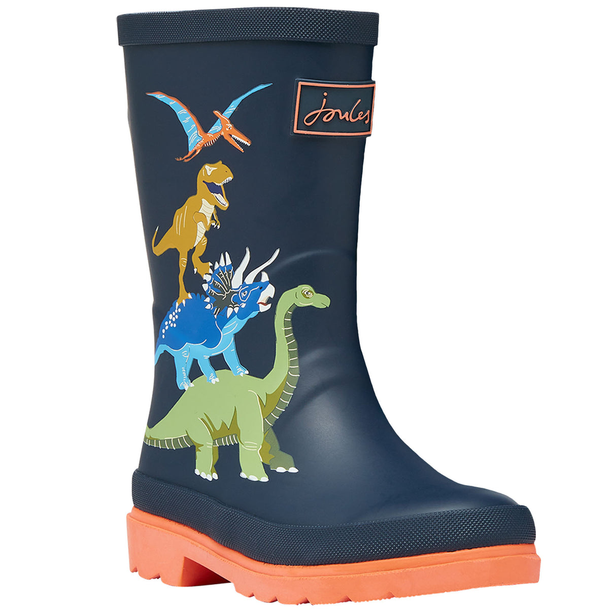 Joules Kids Junior Print Wellies - Dino Navy – Avenue 85