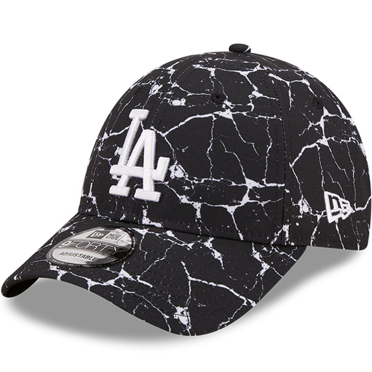 New Era Mens Los Angeles Dodgers 9FORTY MLB Marble Baseball Cap - Blac ...