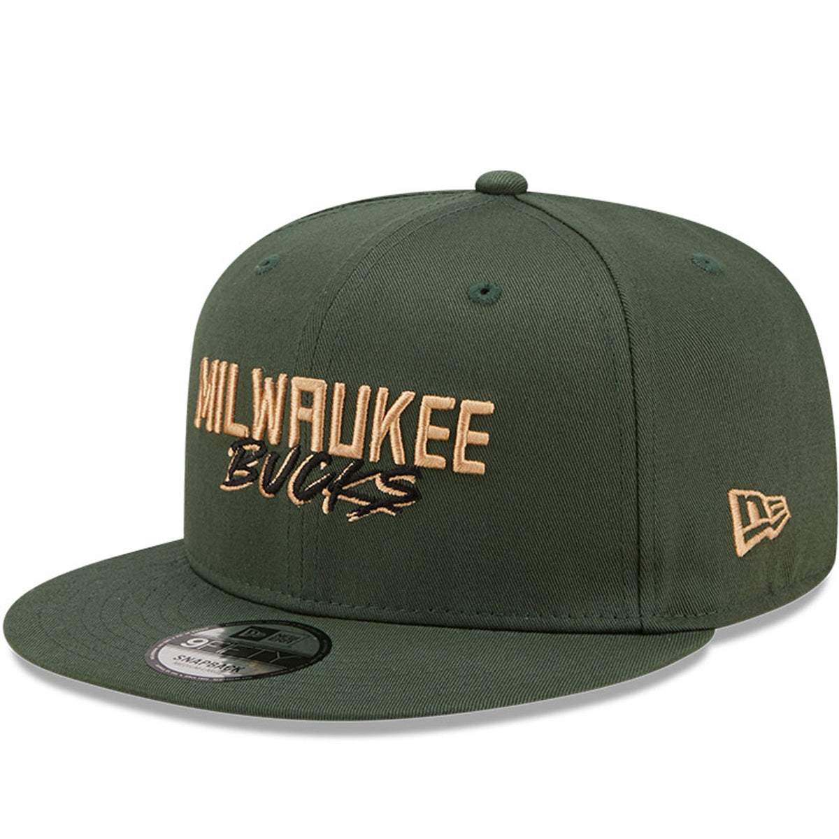 New Era Milwaukee Bucks NBA Script Team 9FIFTY Baseball Cap - Green ...