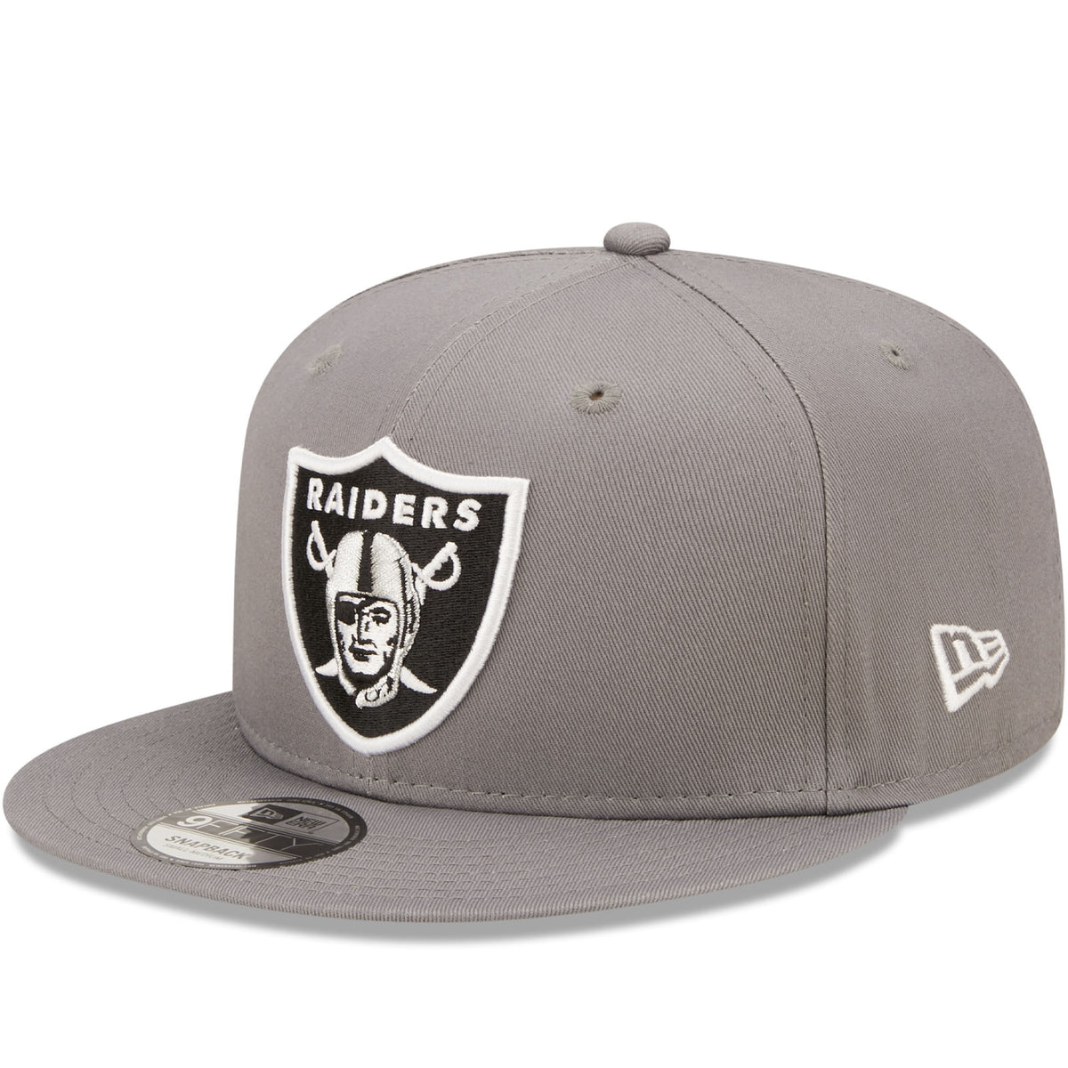 New Era Las Vegas Raiders Team Side Patch 9FIFTY Snapback Cap - Grey ...