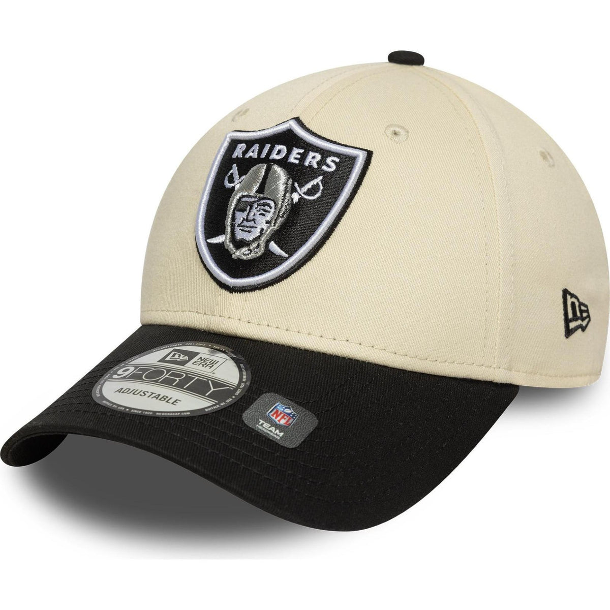 New Era Mens 9FORTY Las Vegas Raiders Baseball Cap - Light Cream - One ...