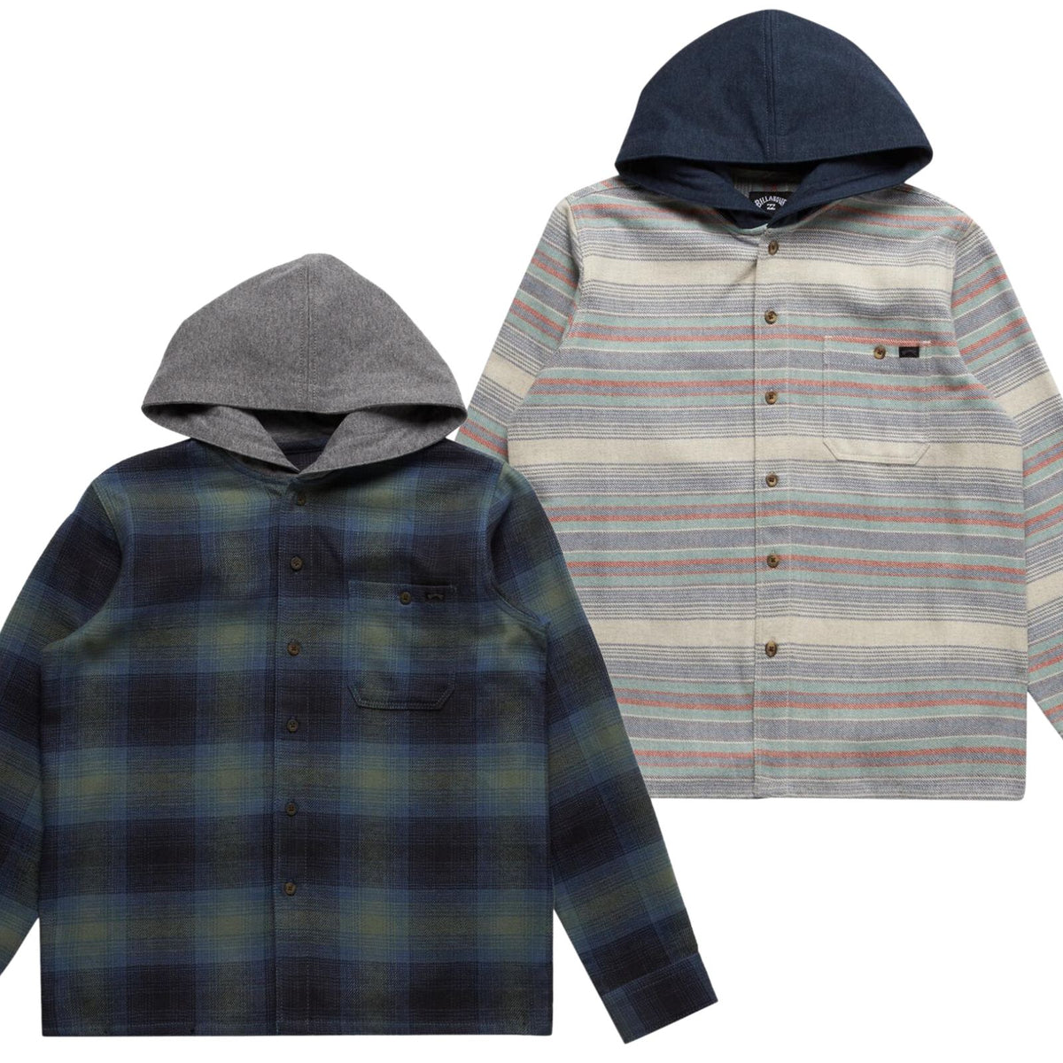 Billabong Kids Baj Hooded Long Sleeve Flannel Shirt – Avenue 85