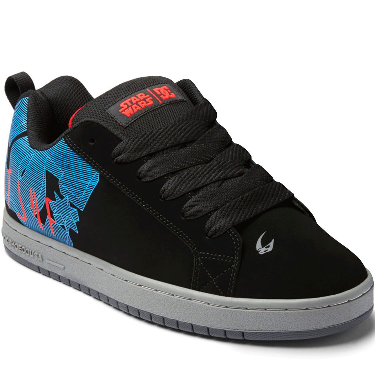 DC Shoes Mens Star Wars Graffik Low Rise Suede Trainers - Black – Avenue 85