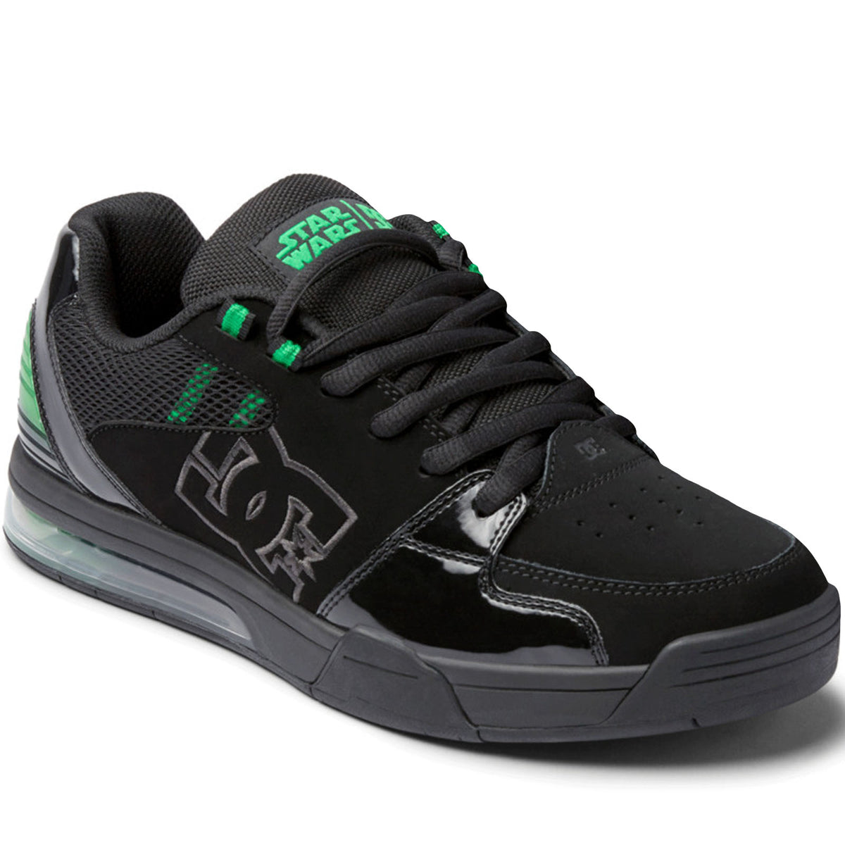 DC Shoes Mens Star Wars Versatile Low Rise Trainers - Black/Green ...