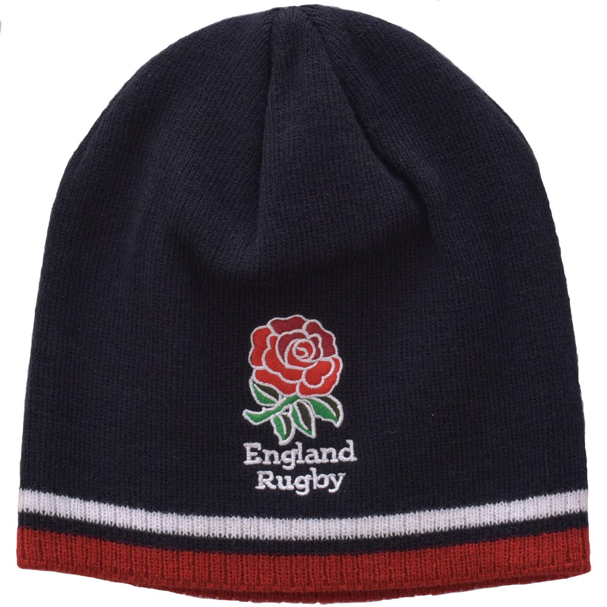 Official England Rugby RFU Adults Core Knitted Beanie Hat - Navy ...