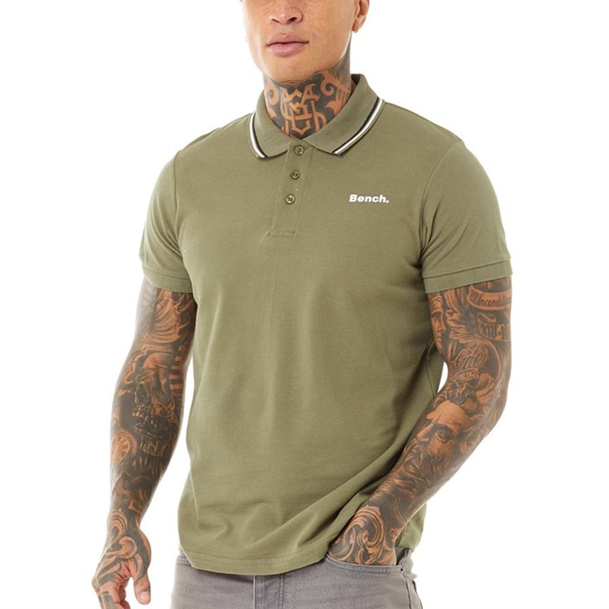 Bench Mens Gruff Short Sleeve Twin Tipped Polo Shirt – Avenue 85