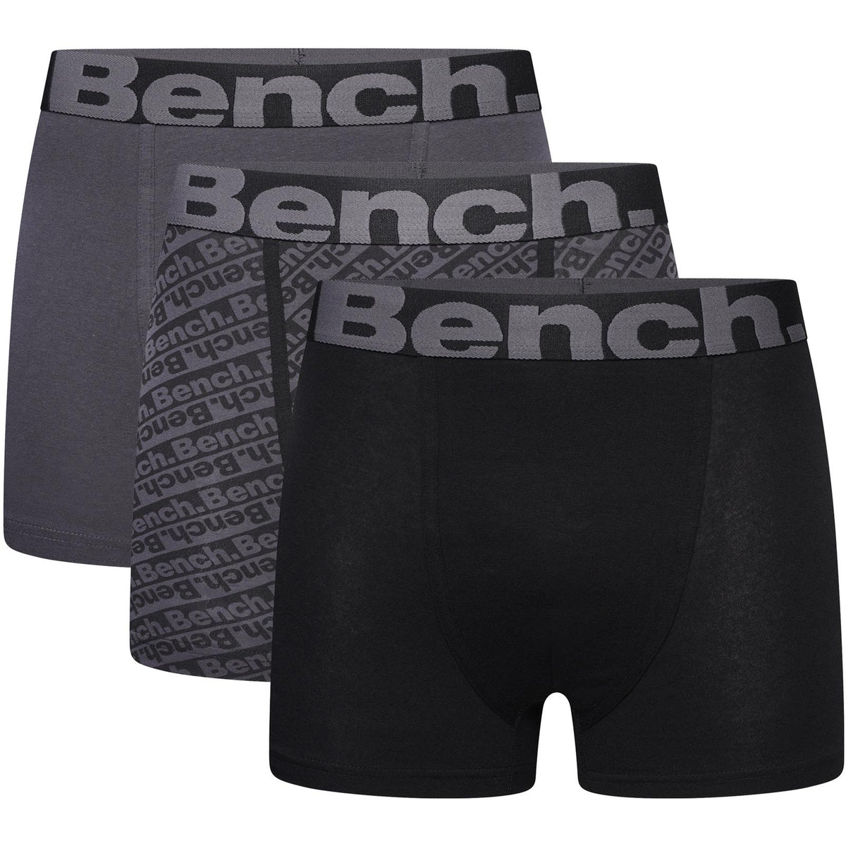 Bench Mens Vildar 3 Pack Elasticated Boxer Shorts – Avenue 85
