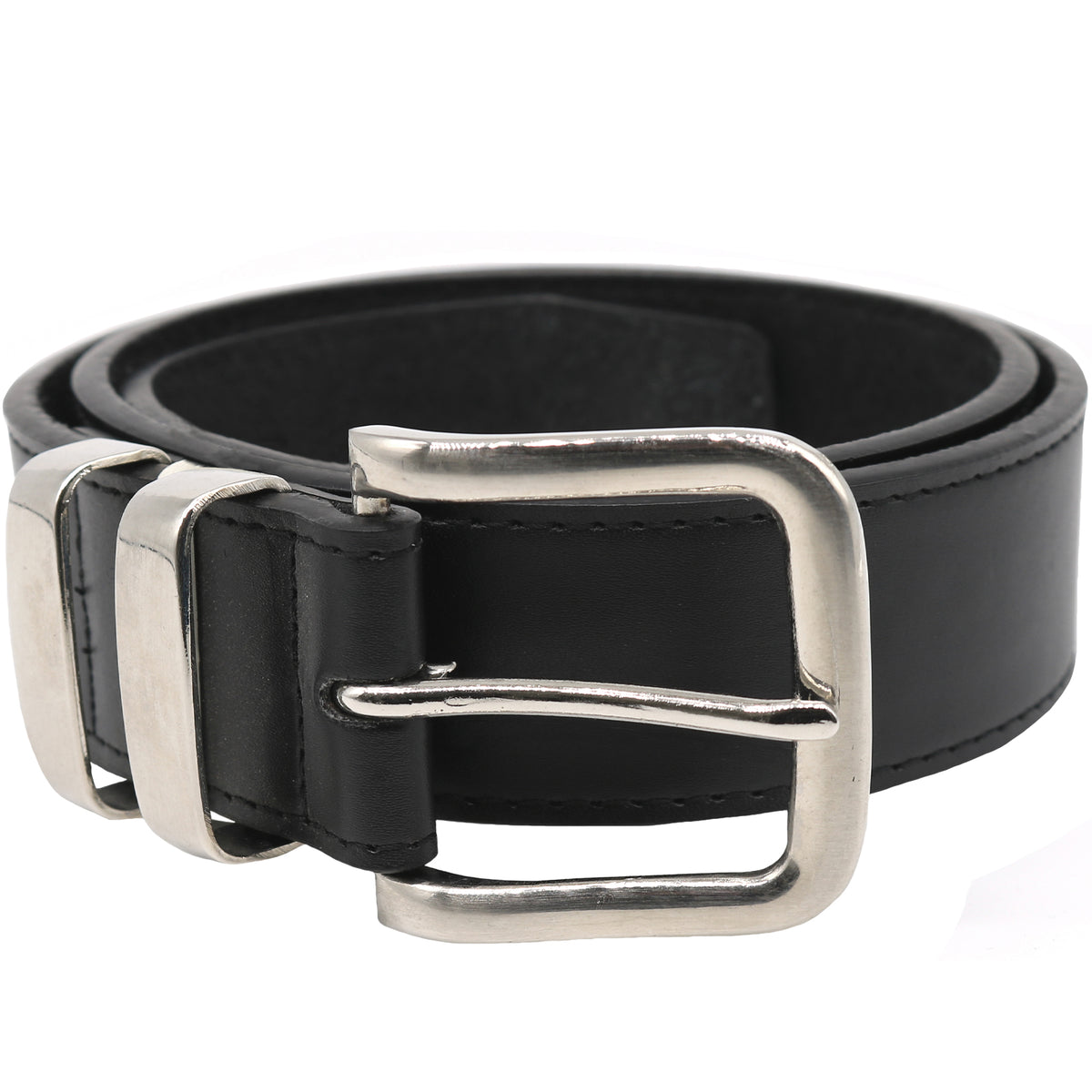 Duke D555 Mens Noah Big & Tall Kingsize Double Metal Loop Leather Belt ...