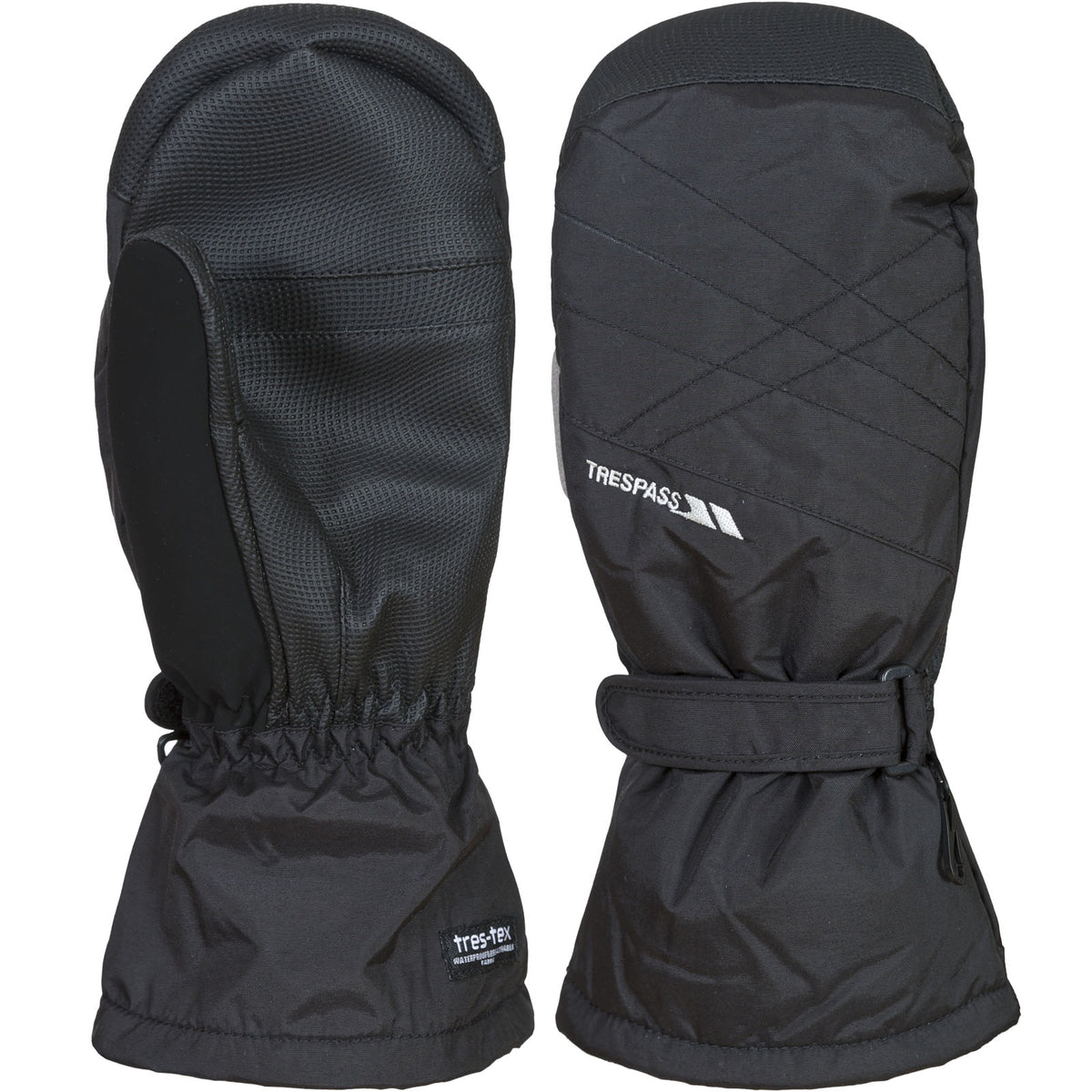 Trespass Mens Ikeda Waterproof Adjustable Mittens - Black – Avenue 85