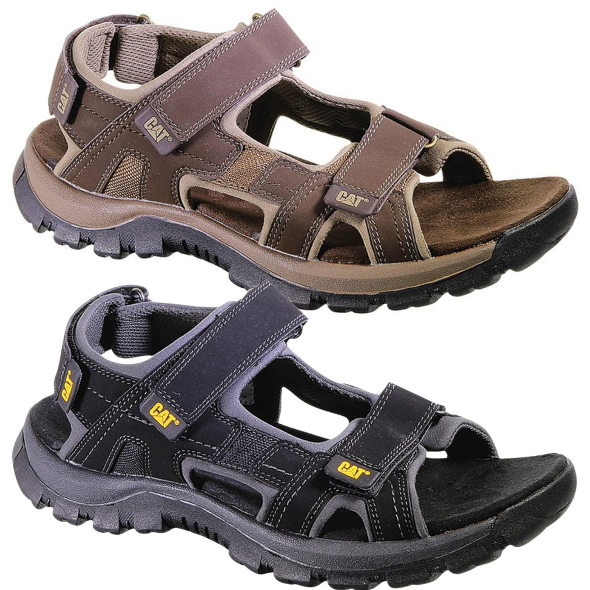 CAT Mens Giles Full Grain Leather Sandals – Avenue 85