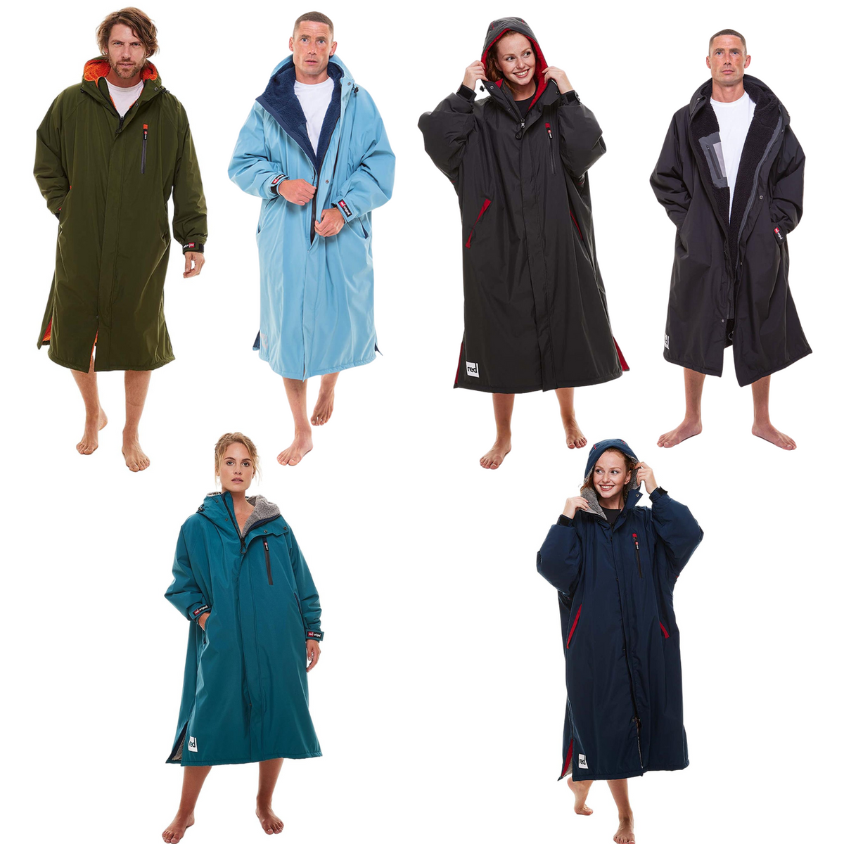Red Adults Pro Long Sleeve Waterproof Dry Changing Robe EVO – Avenue 85
