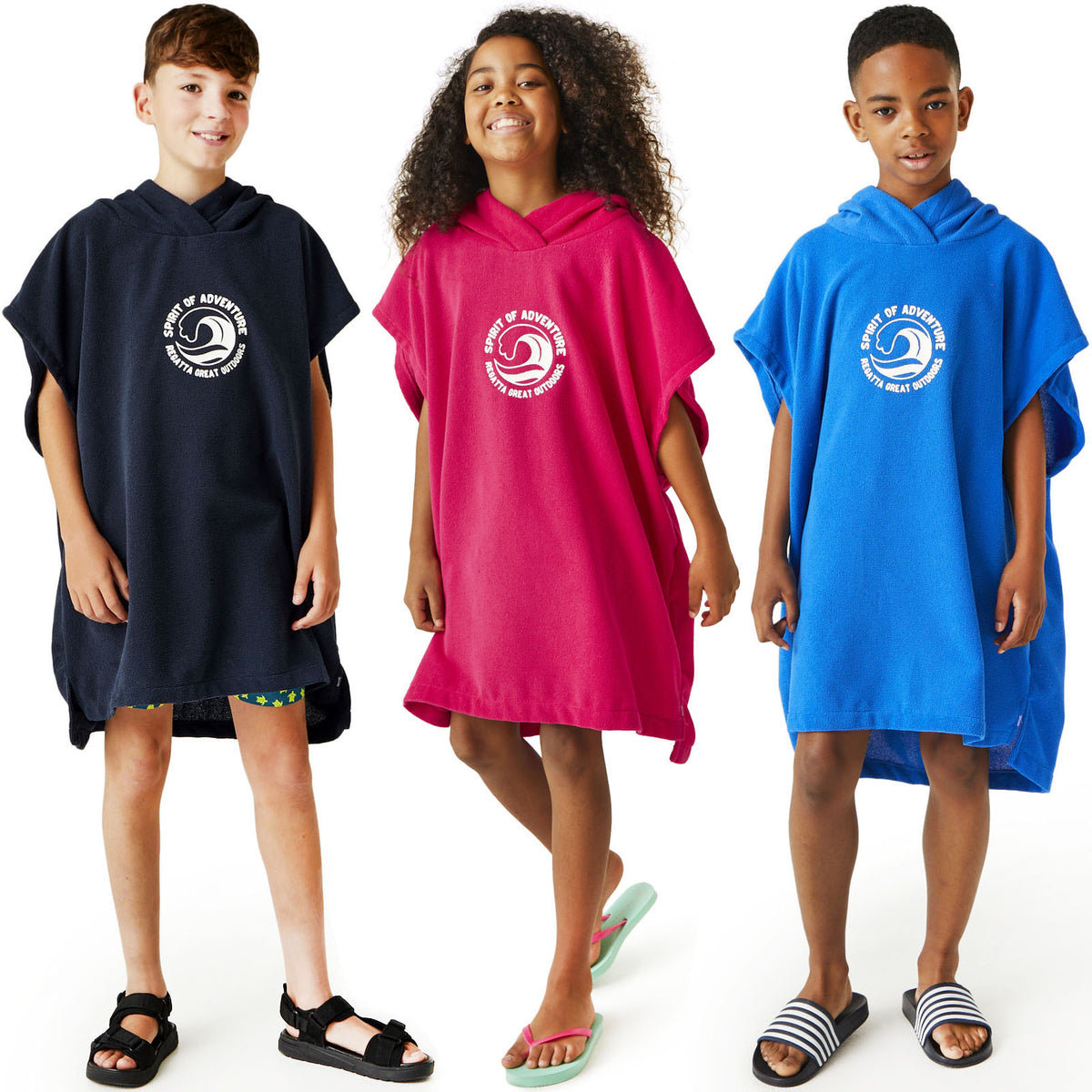 Regatta Kids Hooded Surf Surfing Swim Swimming Beach Towel Poncho ...