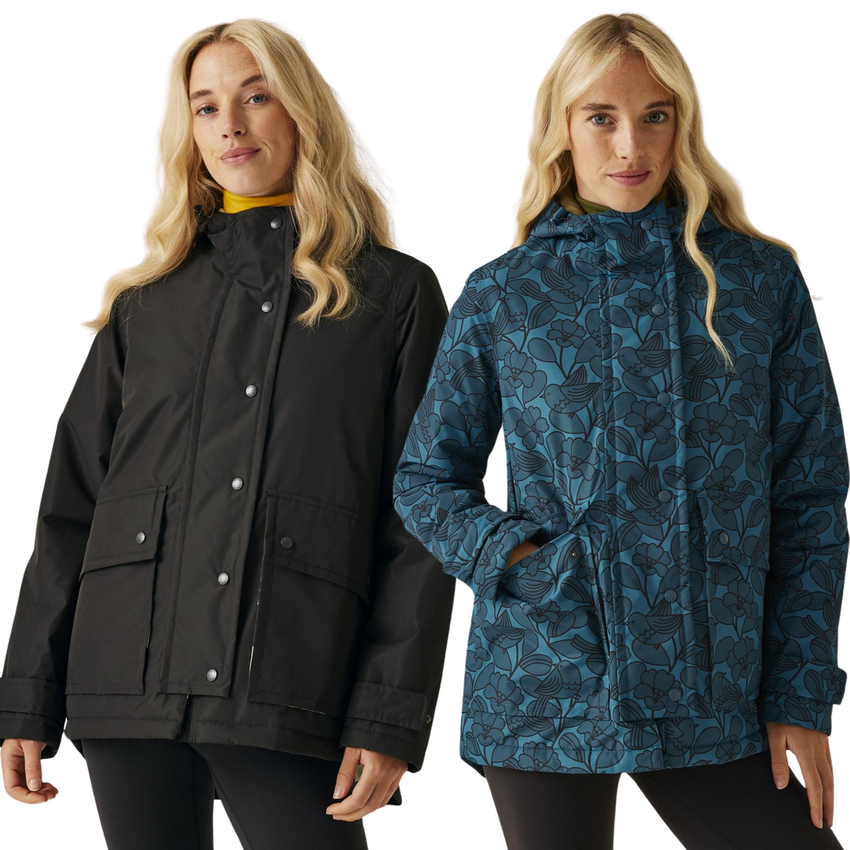 Regatta Womens Orla Kiely Mid Length Waterproof Hooded Winter Jacket ...