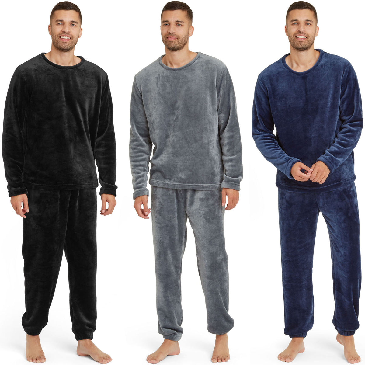 Snuggaroo Mens Soft Fleece Crew Neck Loungewear Set – Avenue 85