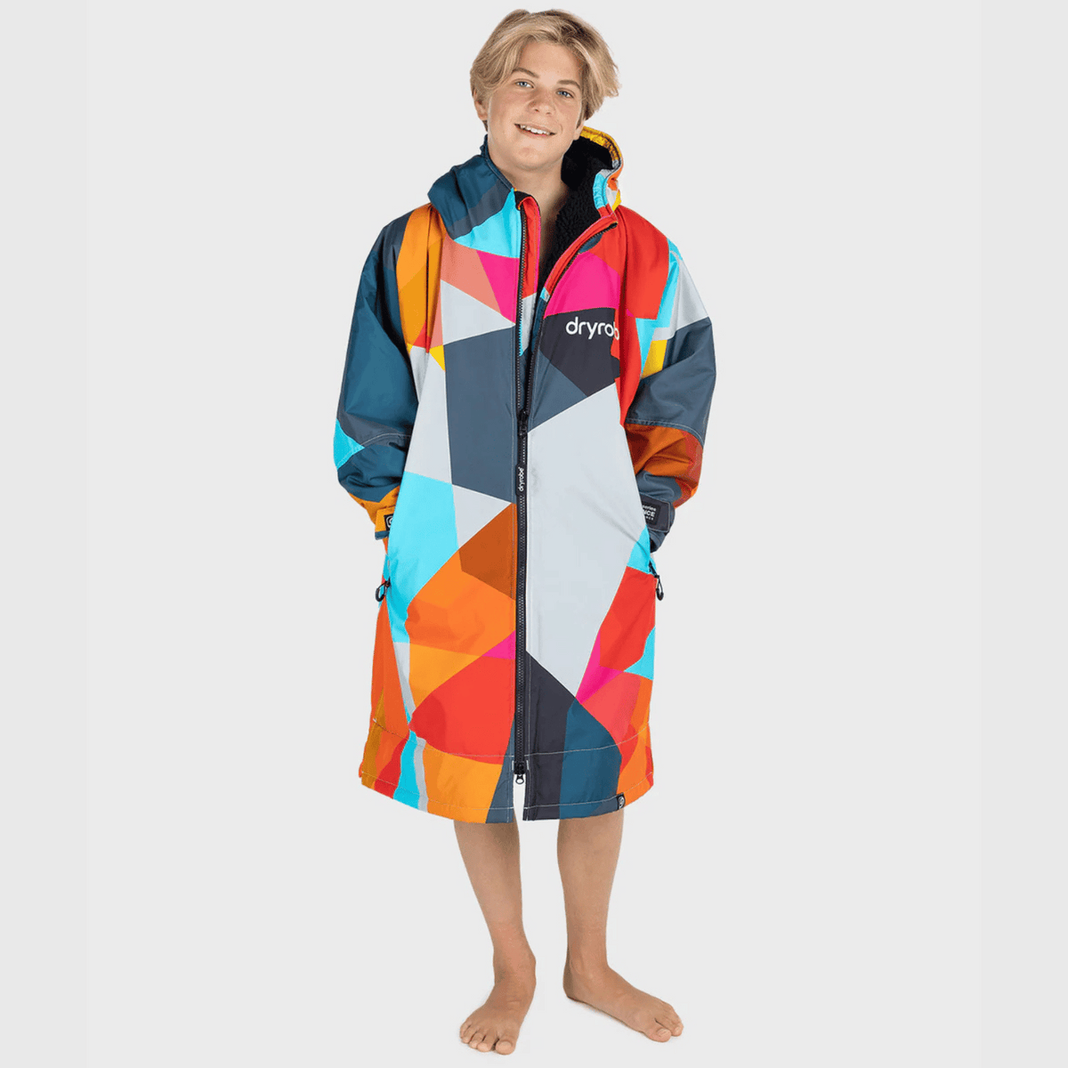dryrobe Kids Advance Long Sleeve Changing Robe - Abstract Limited Edit ...